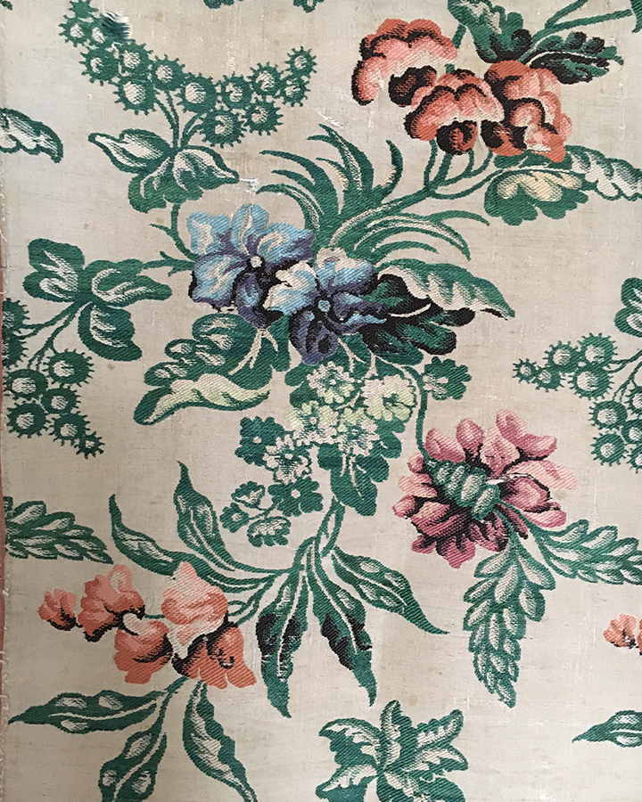 Fiber Arts Spitalfields Silk Fabric Antique Brocade 18th Century ...